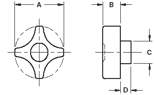 Item # 847 SERIES, 4 Point Star On MDI Manufacturing & Design Inc.